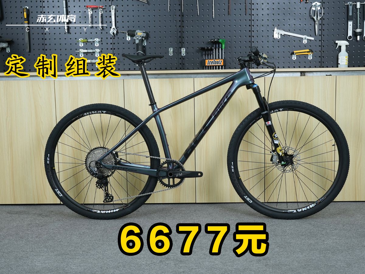 6677元粉丝DIY定制组装BEE碳纤维山地自行车整车免费定制涂装