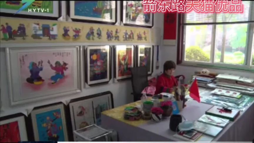 主题户县农民画助力文明餐桌宣传