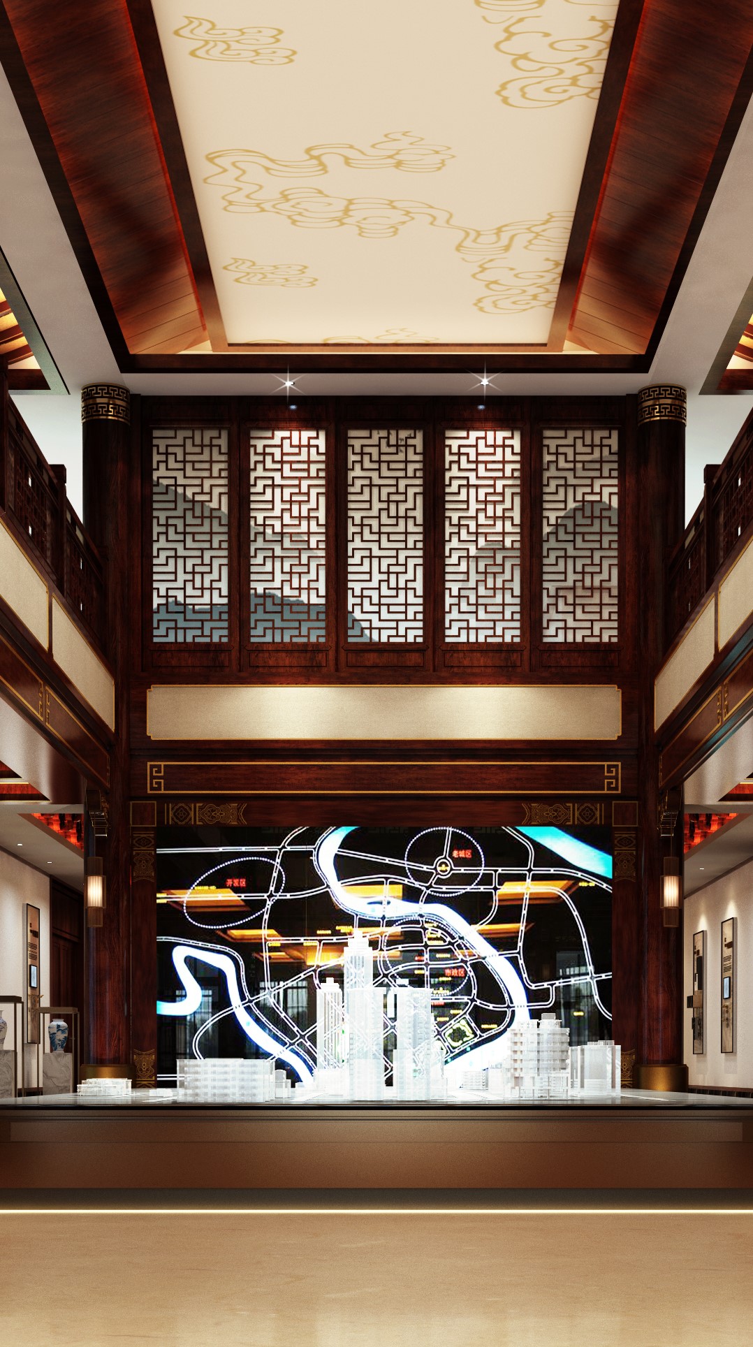 恢弘大气中式风格售楼处装修设计 太棒了!