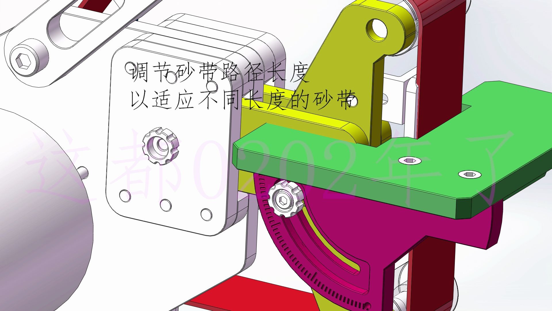 【机械】台式砂光机设计模型,solidworks模型