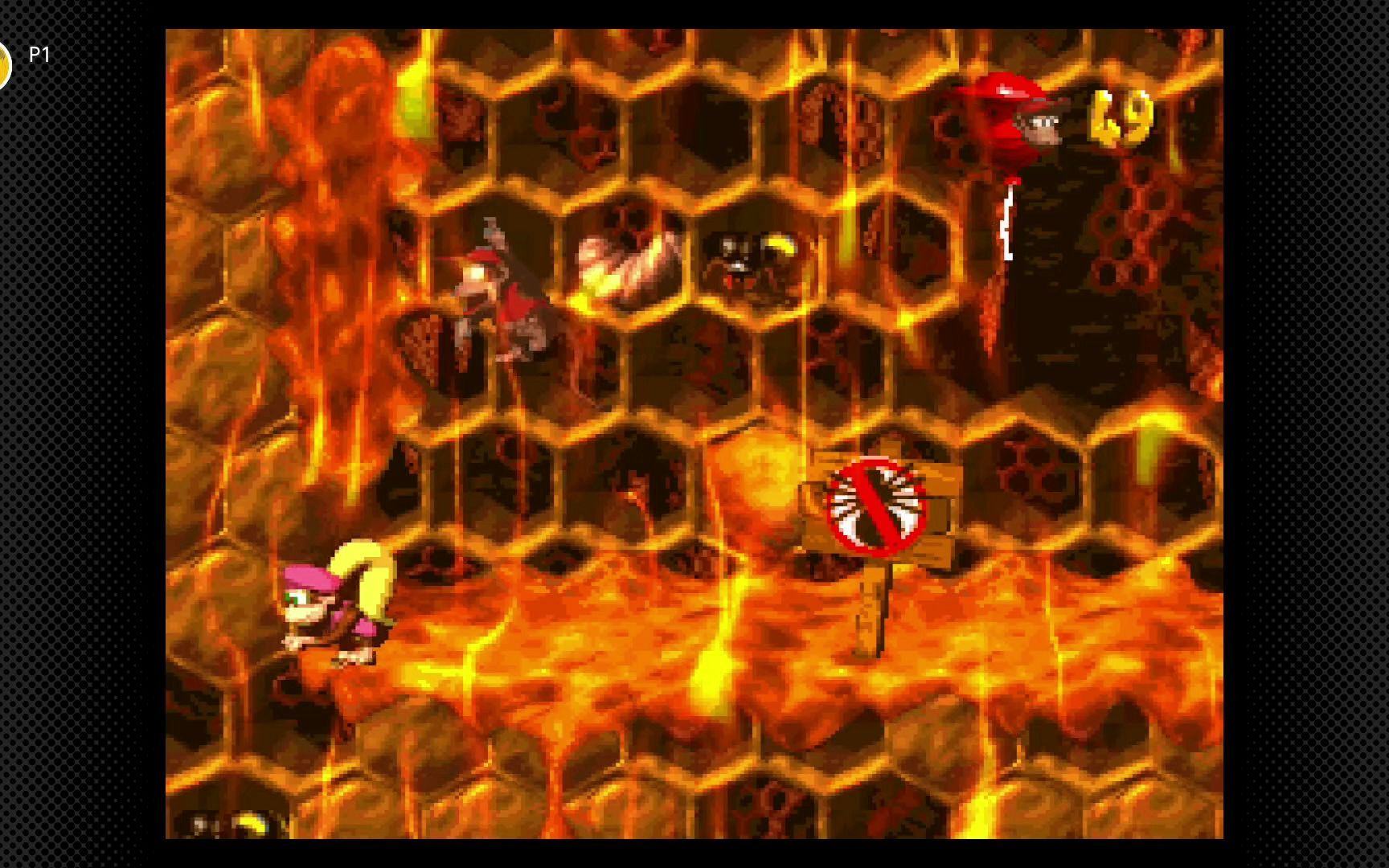 SFC《咚奇刚国度2》(超级大金刚2)完美通关流程[4-1]Hornet Hole