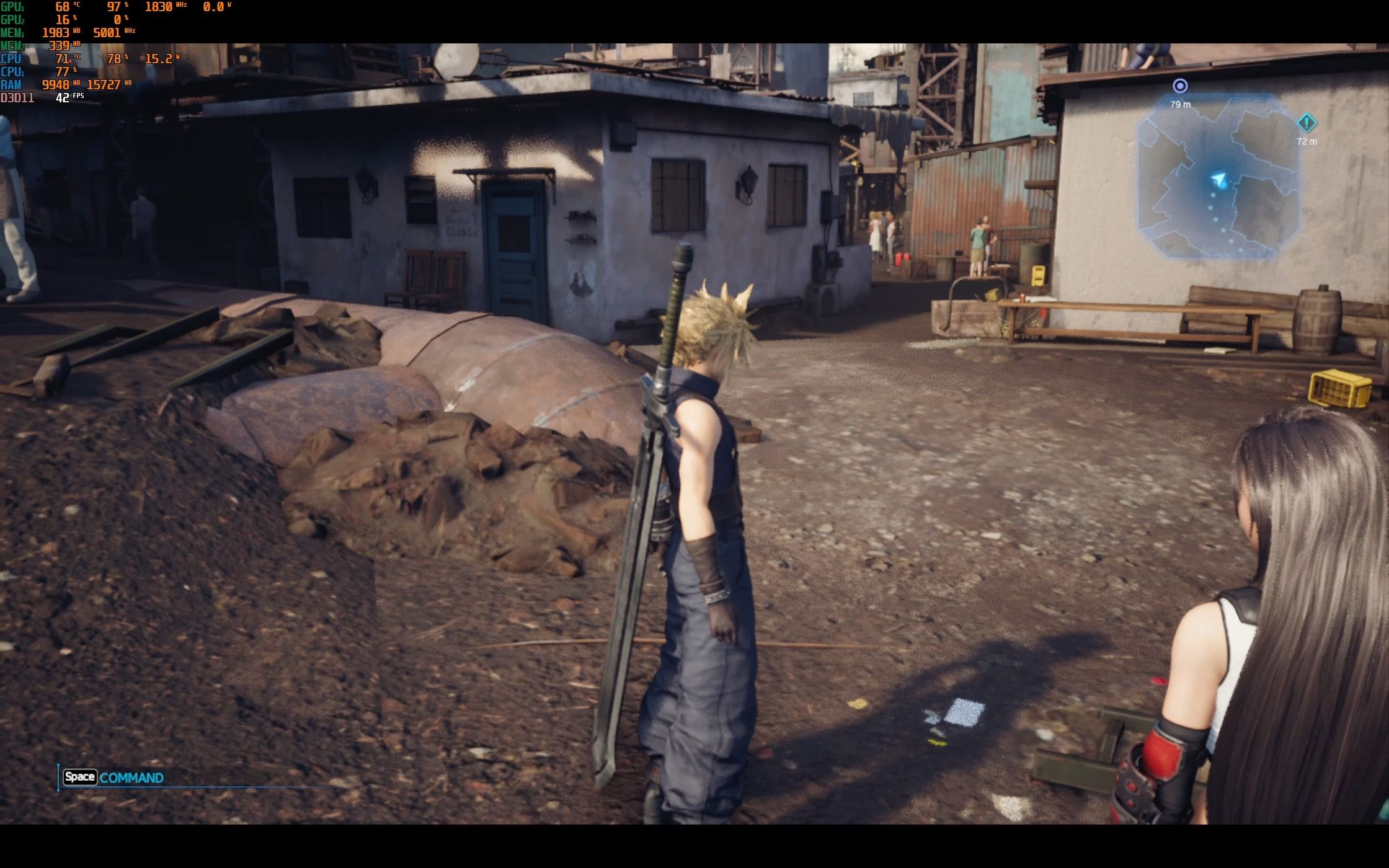 ...用DX11运行,2G低端显卡也能玩,还是流畅运行!_最终幻想7_游戏杂谈