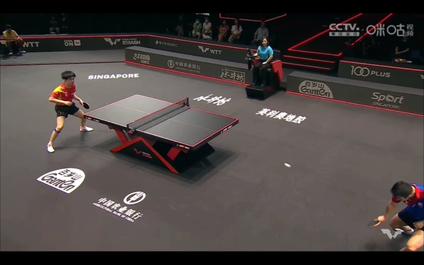 汪洋0:3王楚钦 2023新加坡乒乓球大满贯