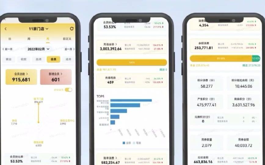 餐饮管理系统_手机报表功能【天财商龙】