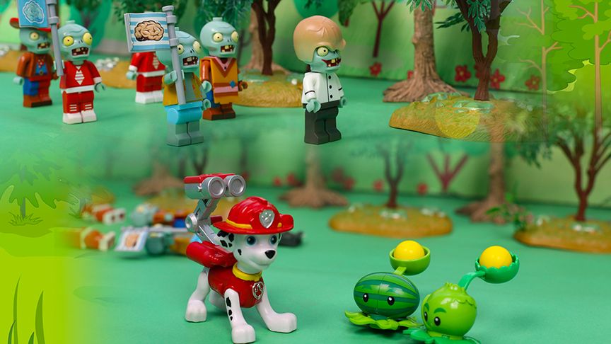 汪汪队毛毛帮植物打僵尸 动画 狗狗巡逻队