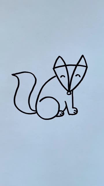 简单画小狐狸,一起来试试吧