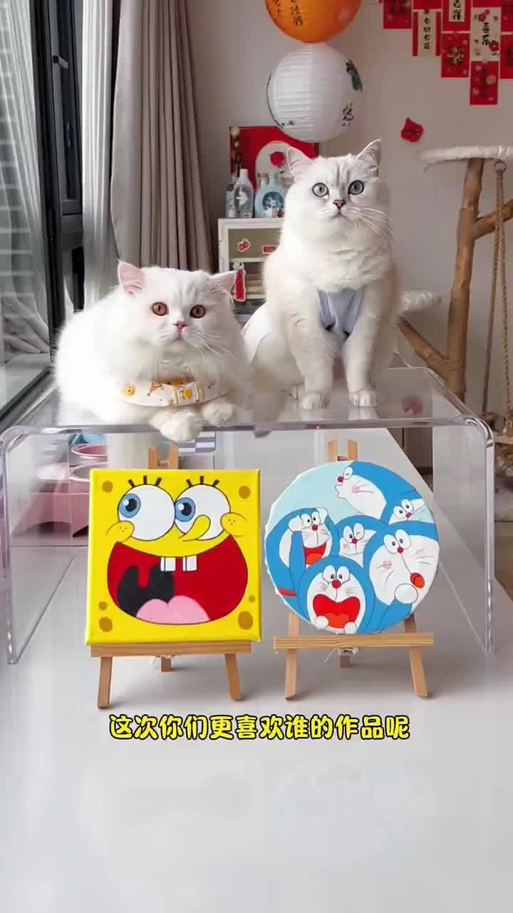 小猫咪《卡通人物》绘画水平大比拼来啦,大家快来投票吧!