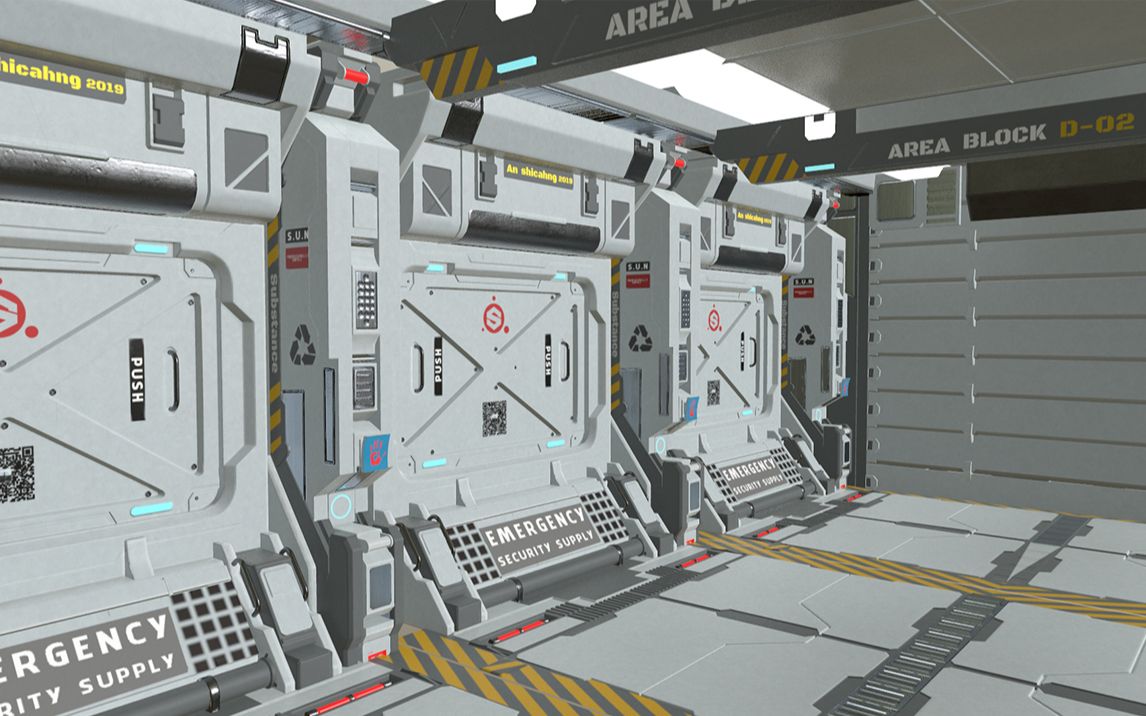 3dmax-科幻场景模型制作教程。3dmax基础教程。