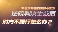 被执行人不履行法院判决通知应该怎么办?小伙亲自告诉你