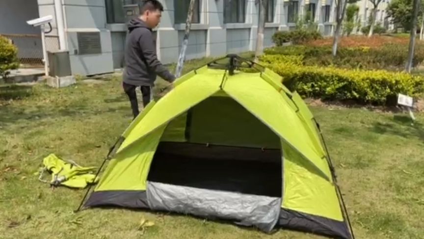 自动速开旅游帐篷 收纳视频