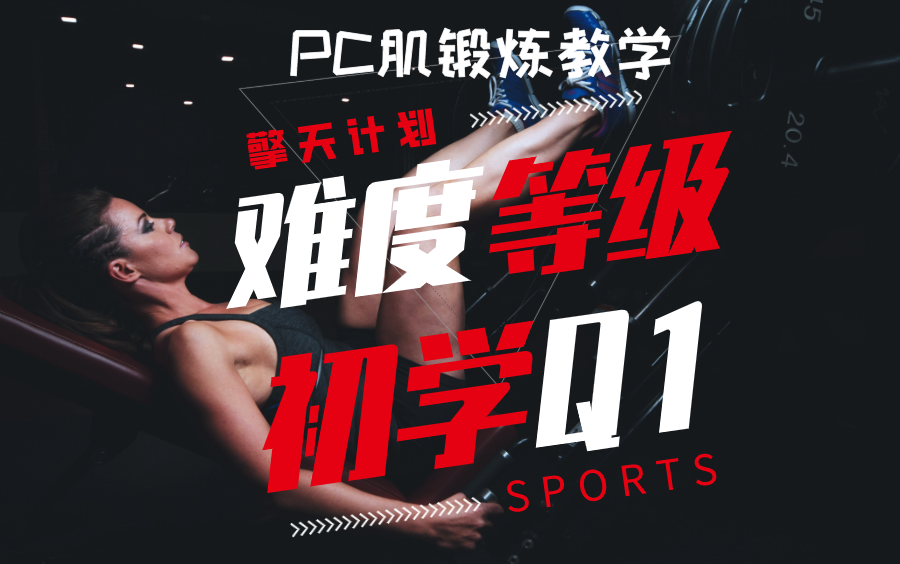 最好的PC肌锻炼、凯格尔运动视频(难度初阶Q1阶段)