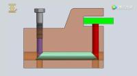 楔式夹紧结构动画, 看看设计原理