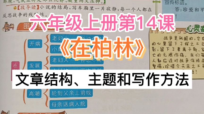 六年级上册第14课《在柏林》文章结构、主题和写作方法