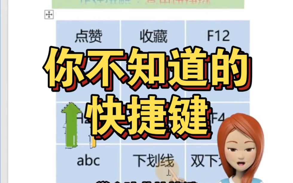 Word里你一定不知道的快捷键,学会提升工作效率!