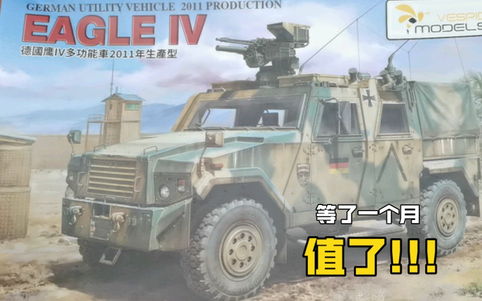 【开盒】等一个月,值了!黄蜂模型 1/35德国鹰IV反伏击车