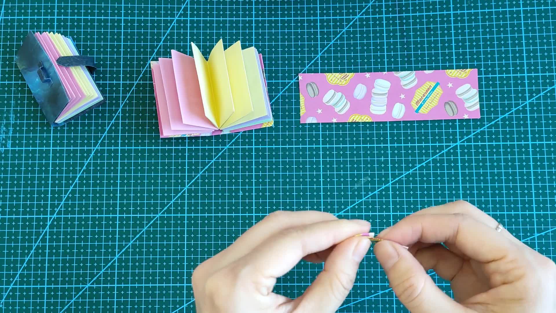 【变废为宝】迷你日记小本子(手账本)手工折纸教程,小巧可爱,方便携带