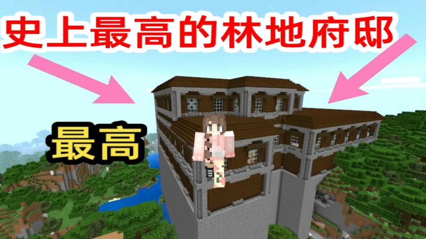 我的世界:老玩家也不知道的种子,超高的林地府邸～