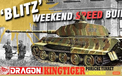 【Panzermeister36】威龙 1/35 二战德国 虎王坦克(保时捷炮塔)模型...