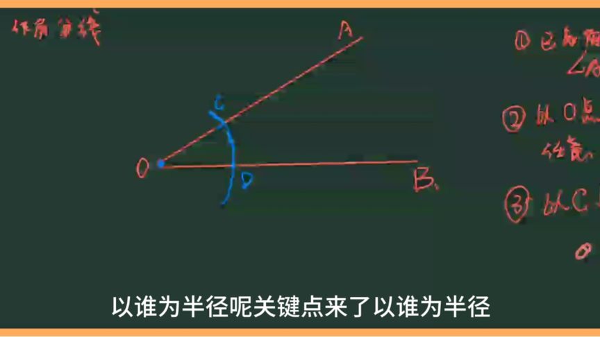 尺规作图-作角平分线