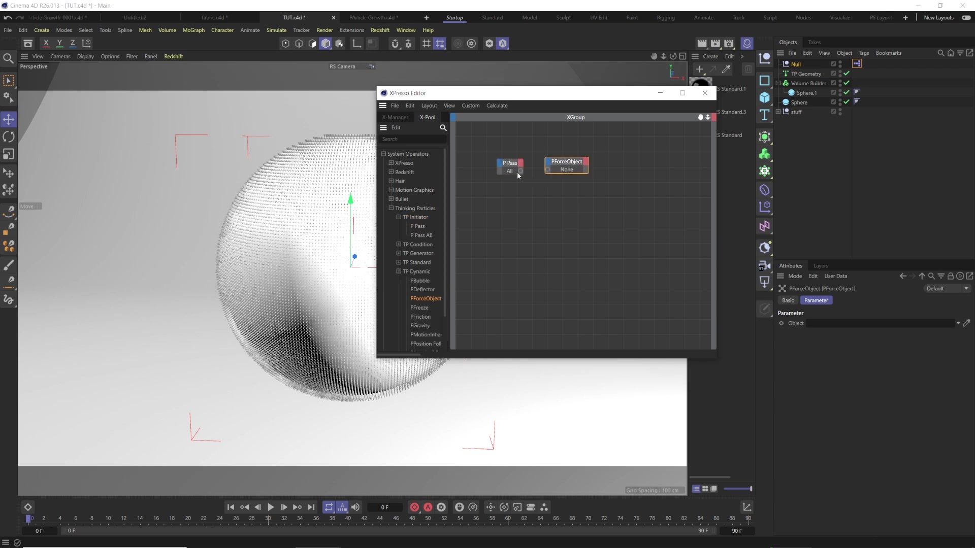 C4D R26不用任何第三方插件X-Particles,一样可以在任何物体上制作...