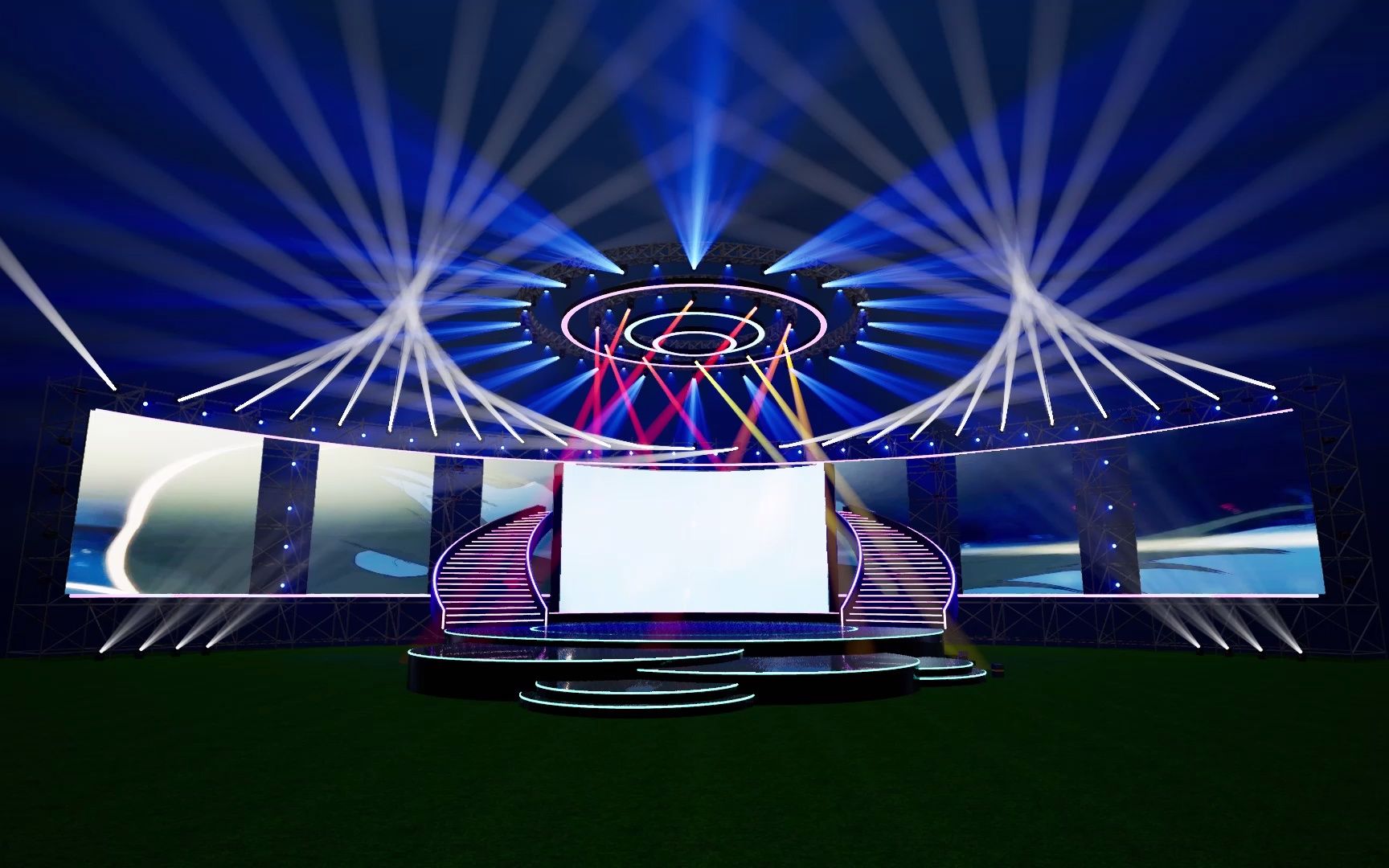 UE4舞美案例效果-BGM-mine