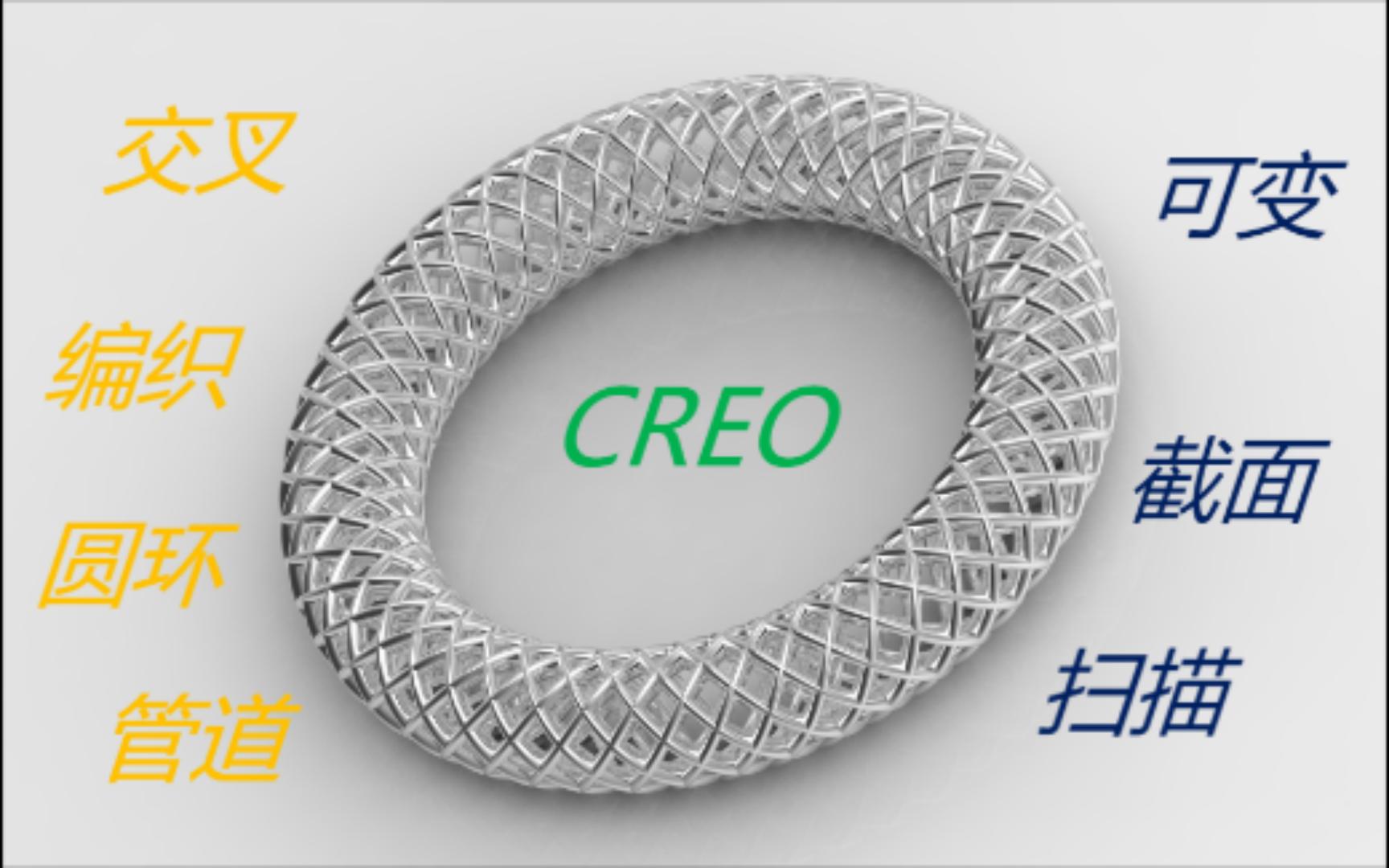 编织圆环——CREO可变截面扫描-函数关系式