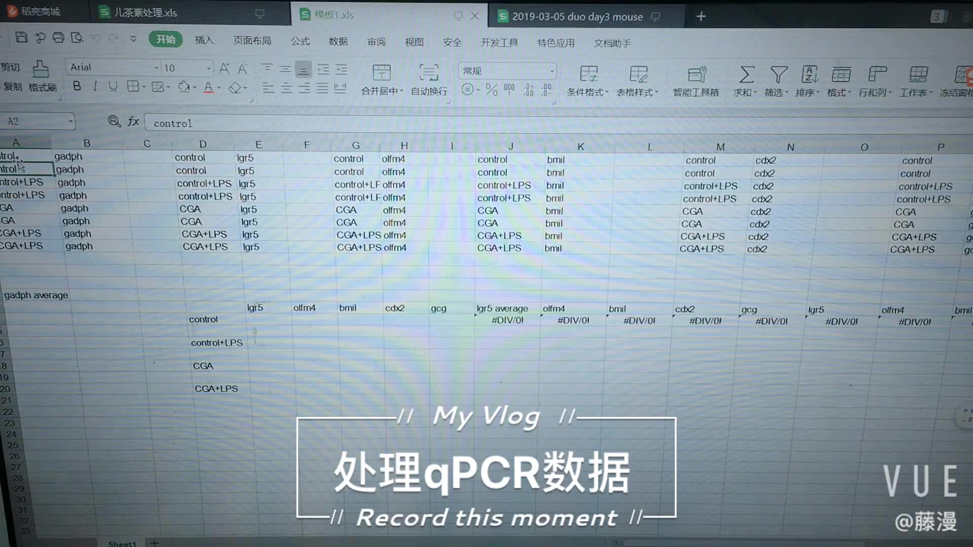 处理qPCR数据