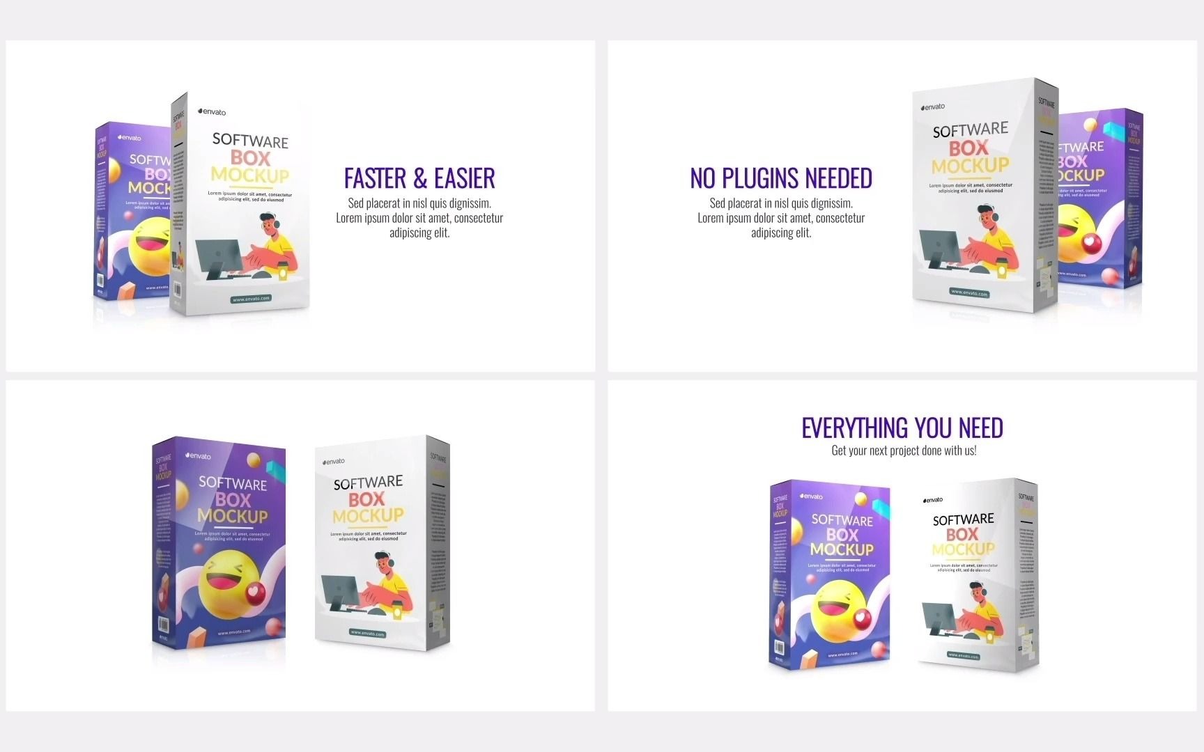 AE/PR模板-三维立体旋转产品盒子封面包装介绍宣传动画Box Product ...