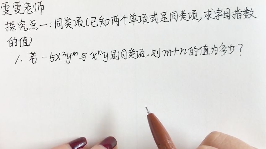 【中考常考点】单项式字母指数的运算