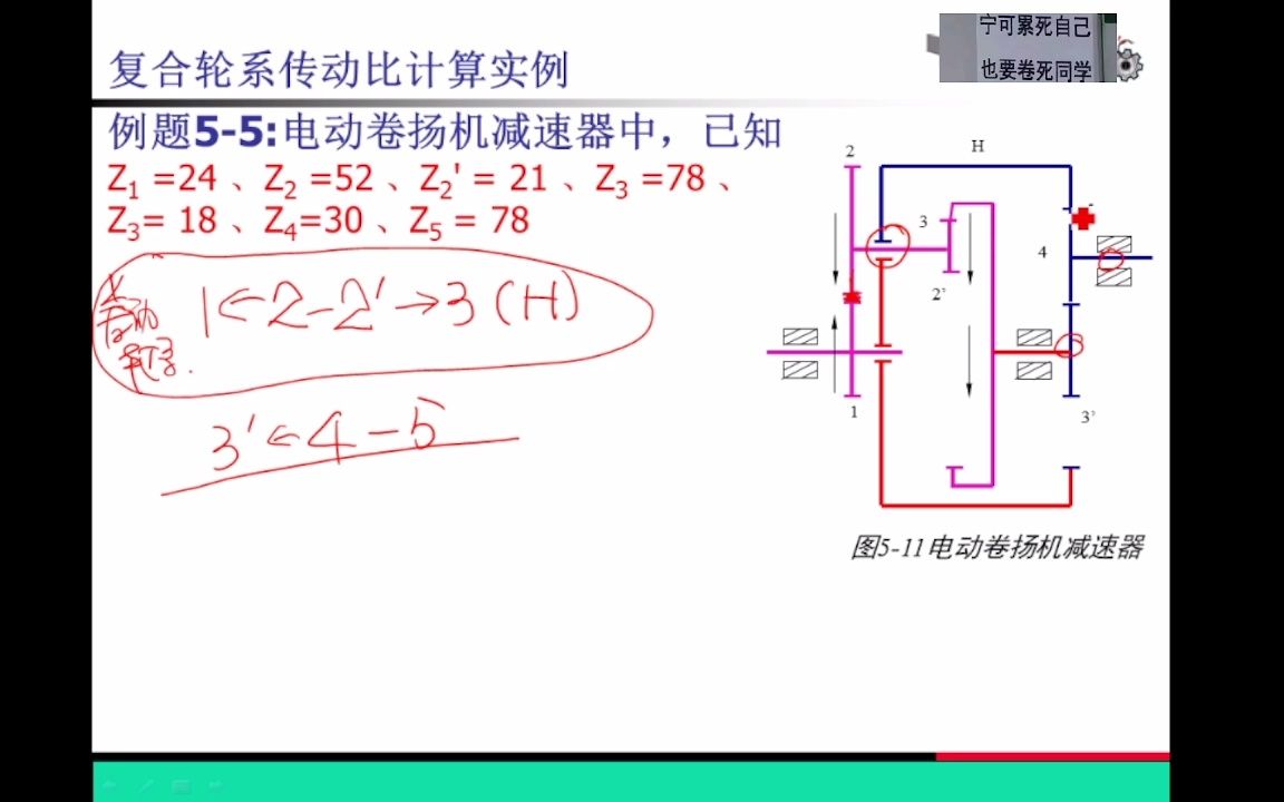 5.4复合轮系及其传动比