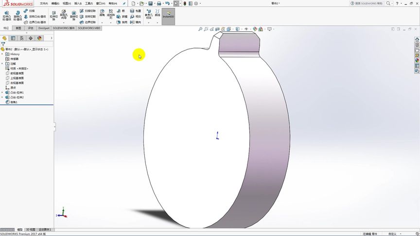 SolidWorks创建齿轮零件模型
