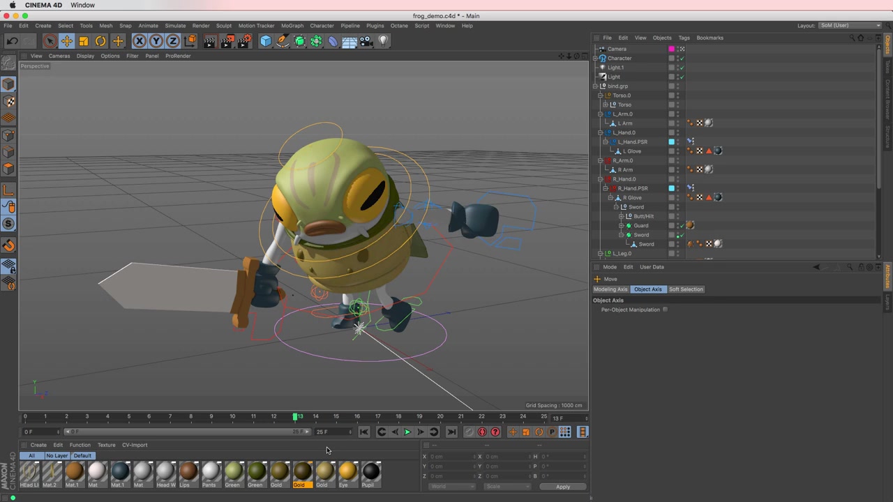 【C4D要跪着学】立马上手的挥刀残影效果
