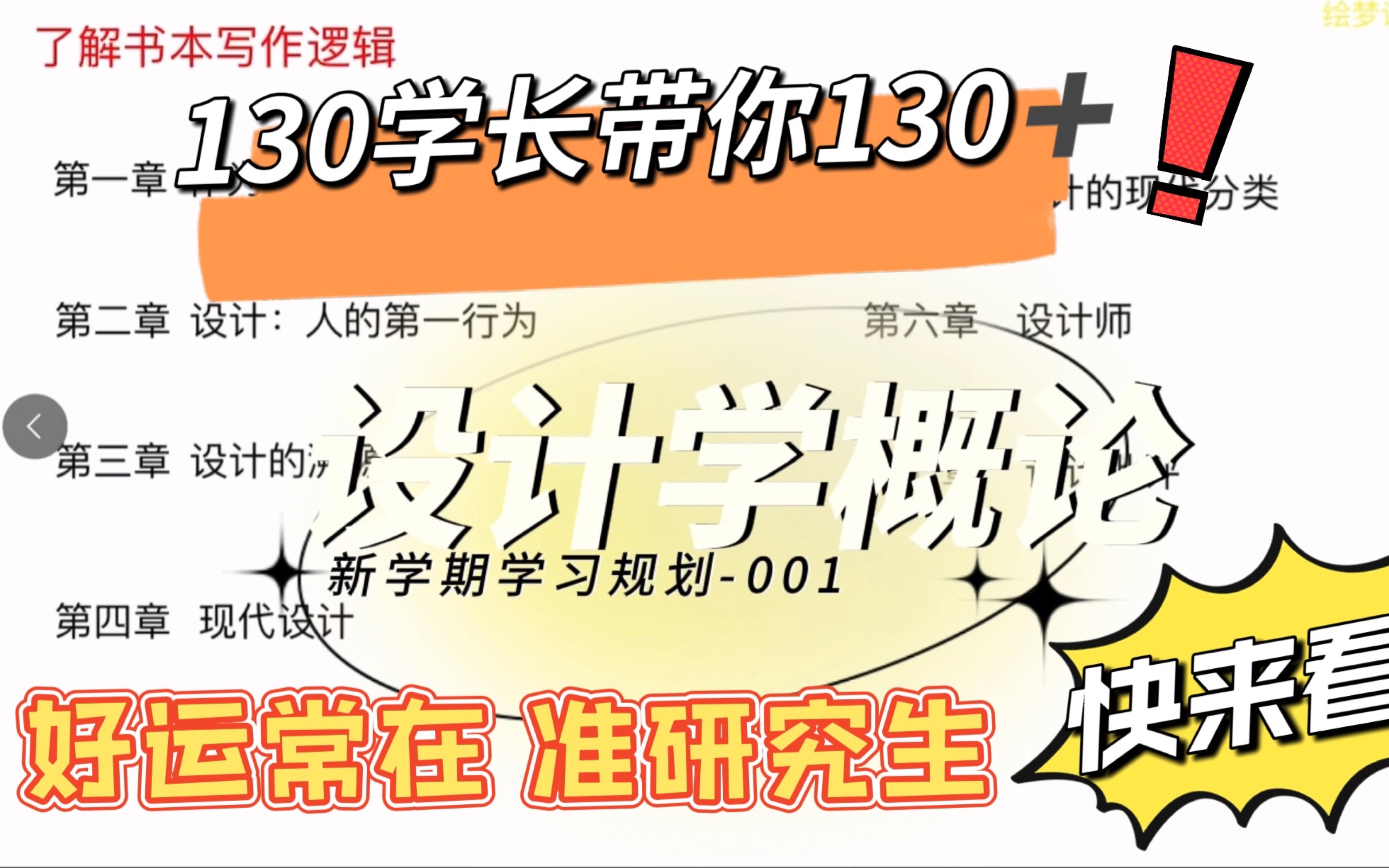 五分钟搞定考研设计学概论!卷起来吧!