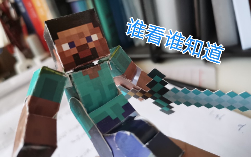 我的世界钻石装史蒂夫纸膜