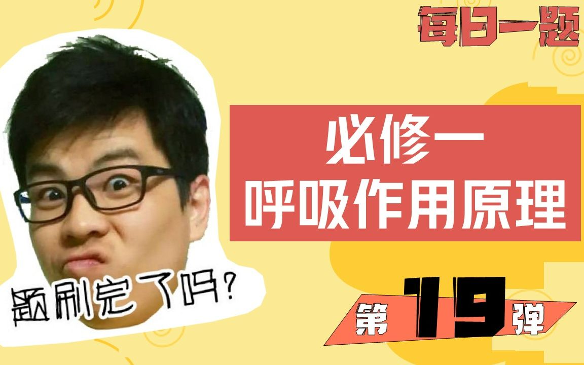 2023高考生物每日一题系列第19弹:呼吸作用原理