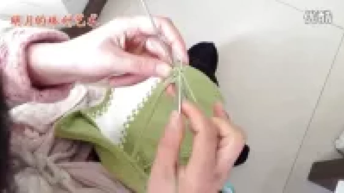 明月的棒针艺术 2根针织圆绳和三根针织双面树叶 零基础 编织教学 ...