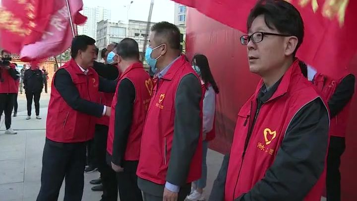 临县新时代文明实践中心志愿服务启动