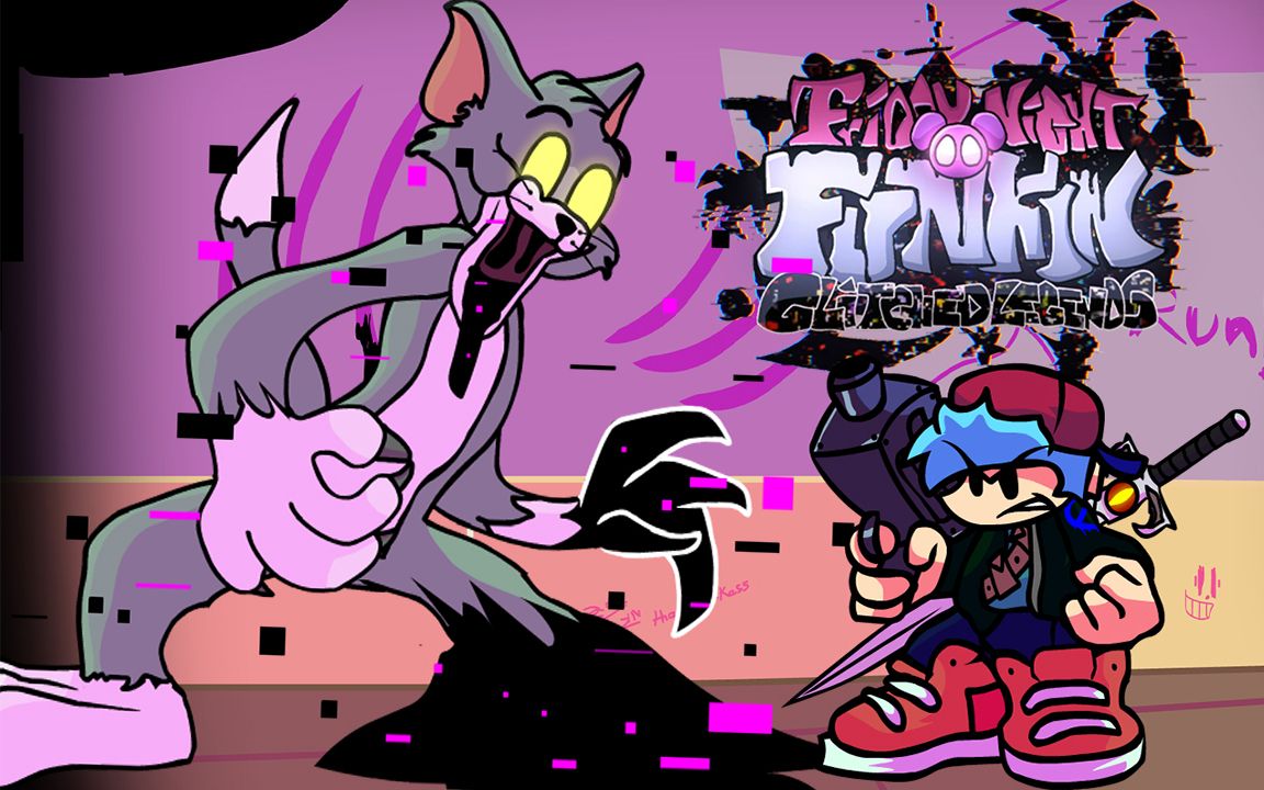 FNF故障传奇! 错误化Tom猫周目! 病毒蔓延至猫和老鼠动画! 优质模组! ...