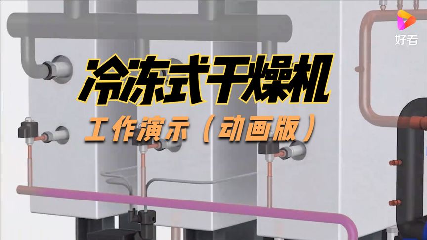 秒懂净化百科:1分钟了解 冷冻式干燥机工作演示