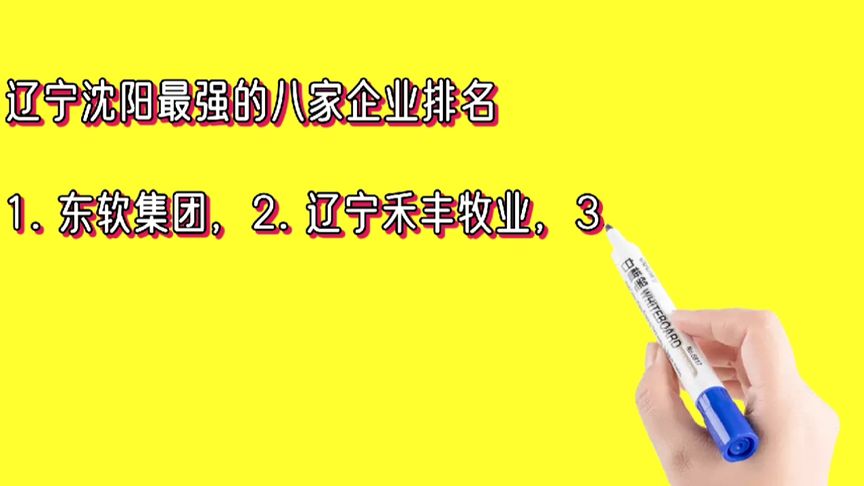 辽宁沈阳最强的八家企业排名