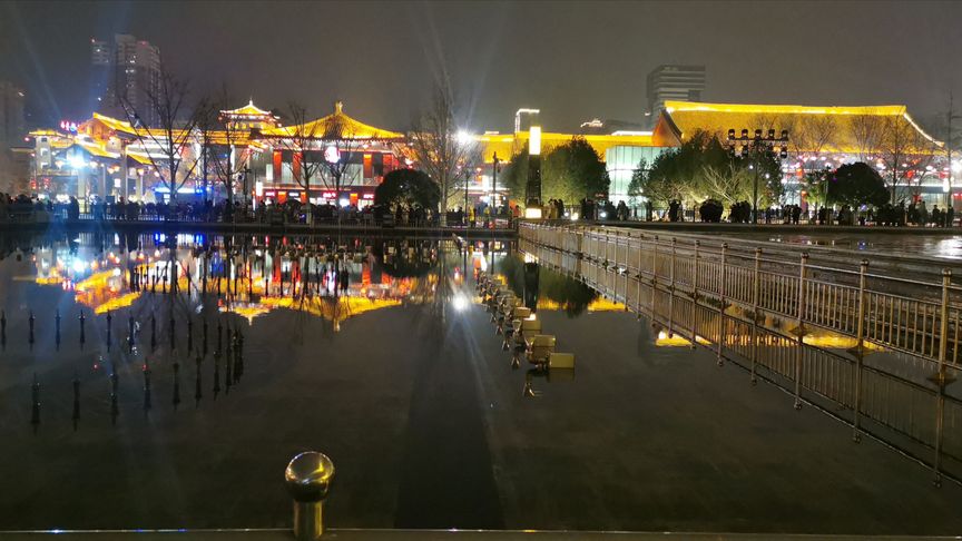 美轮美奂的大雁塔音乐喷泉惊艳到了我,真的是太美了