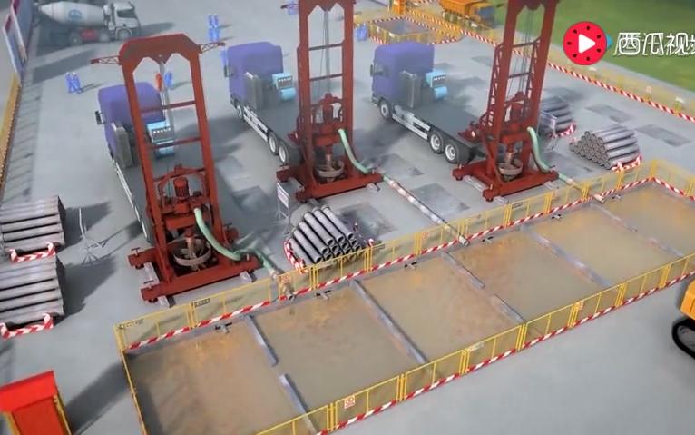 中铁四局铁路项目,钻孔灌注桩施工3D作业指导书高清视频动画