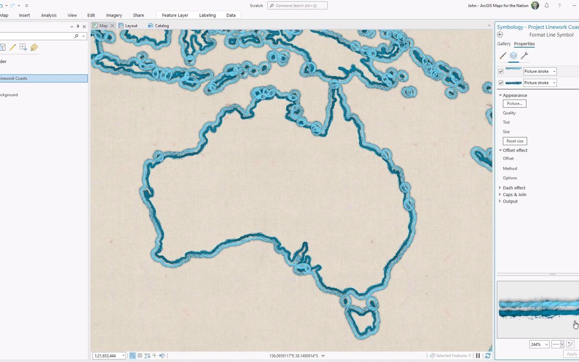 如何在 ArcGIS Pro 制作优美的样式 How To Make a Map Out of Yarn In ...