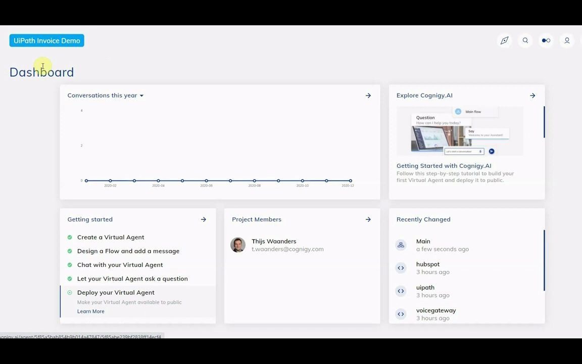 【RPA之家转载视频教程12】认知.AI+UiPath-使用对话界面创建发票