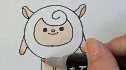 DongDong羊!怎么画羊? 蛋仔派对简笔画?蛋仔派对简笔画!DongDong...