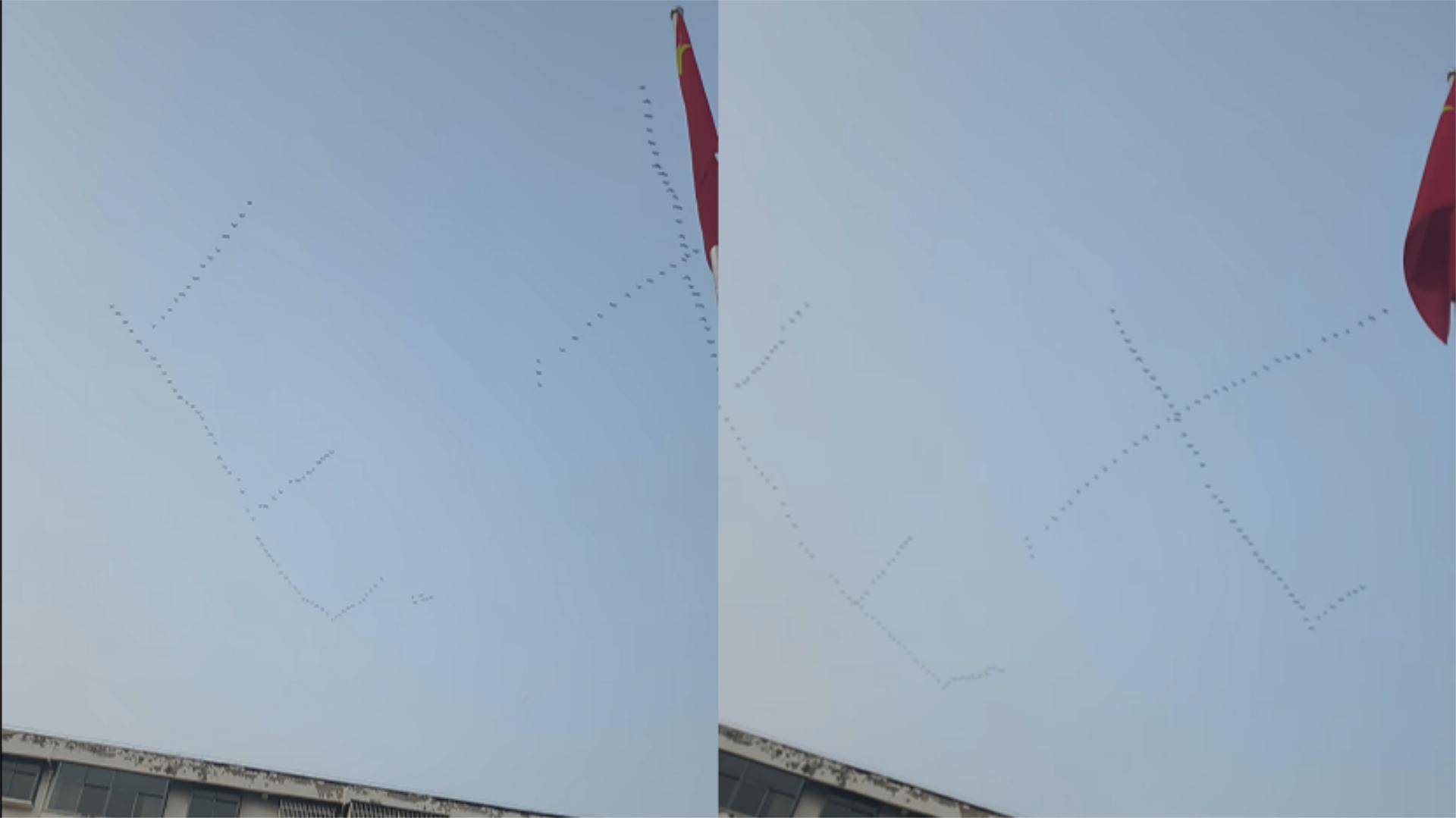 女子偶遇大雁列队排成"ETC阵型"北飞,"没见过这种队形,感觉特别震撼"