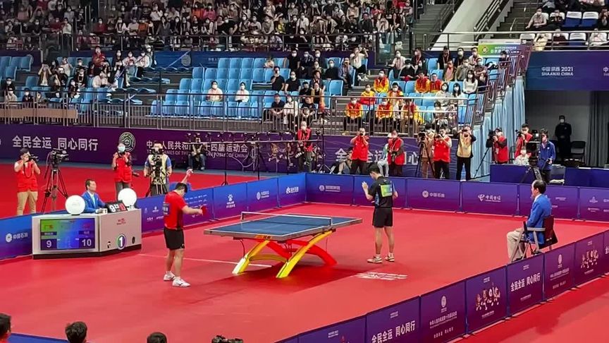 2021全运会男团第五局第五盘 6:10小胖翻盘马龙#乒乓球比赛