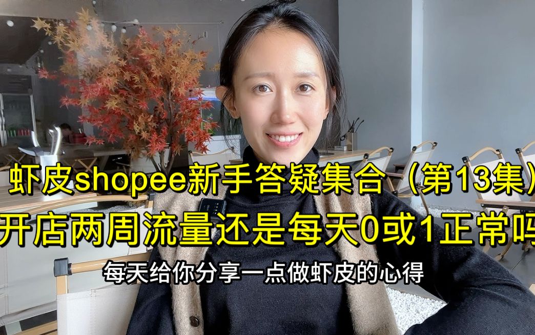 虾皮Shopee新手开店两周流量还是0、1正常吗?