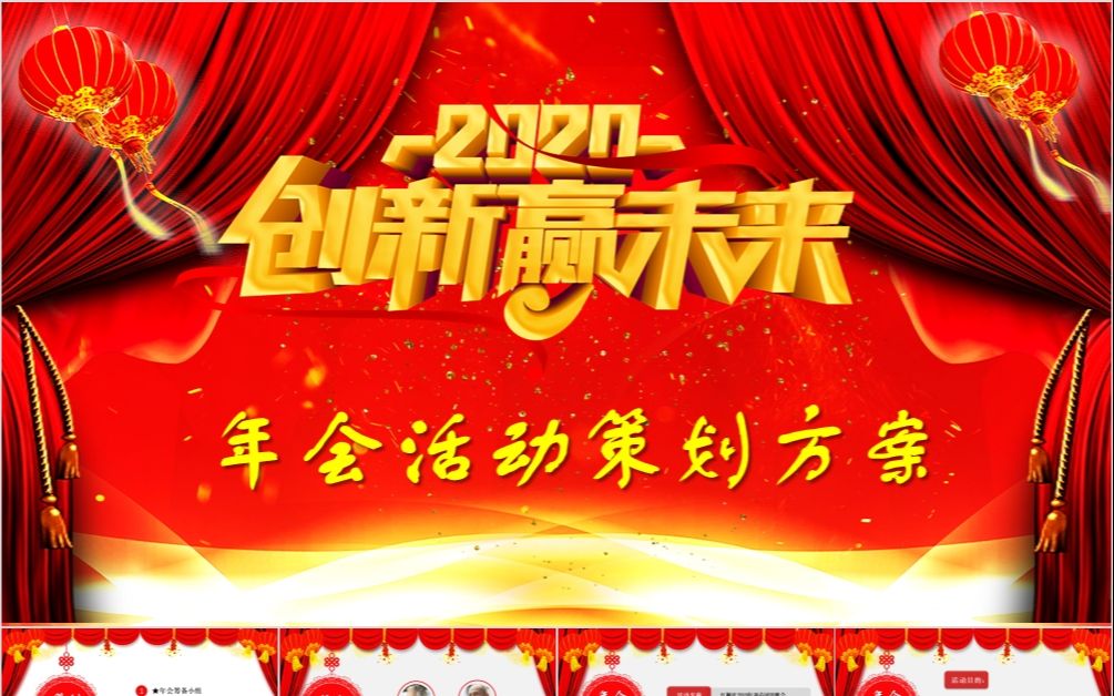创新赢未来年会活动策划方案PPT模板