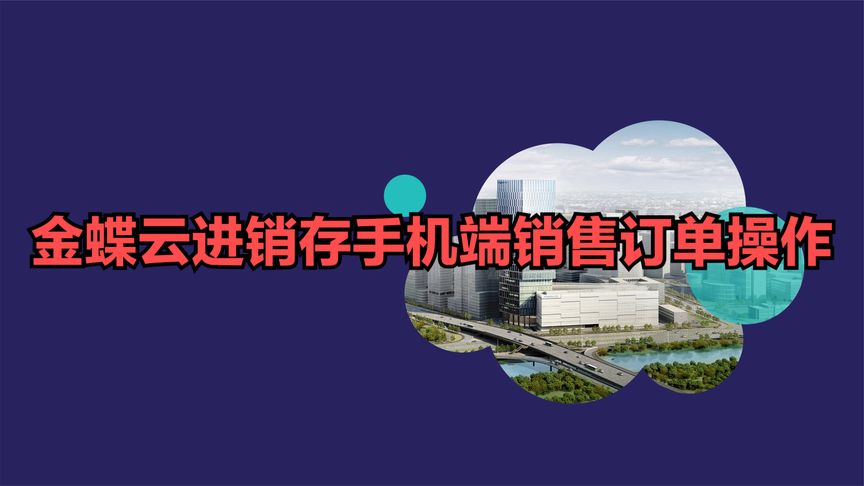 金蝶精斗云-云进销存手机端销售订单操作分享